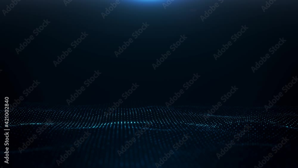 Abstract Network Mesh Waving Fx Background Loop/ 4k animation of an ...