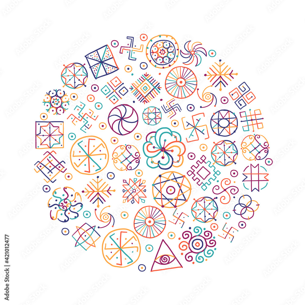 Sacred geometry, art frame. Alchemy, religion, philosophy, spirituality ...