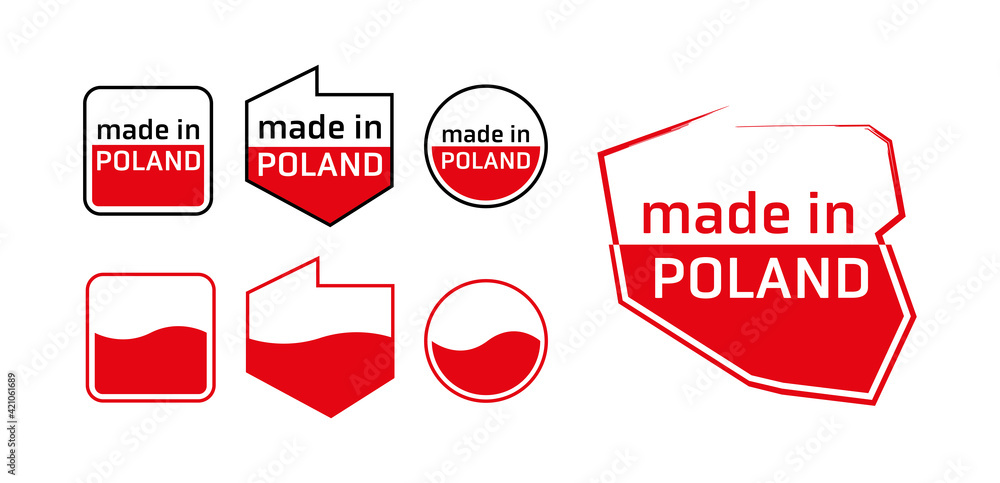 wyprodukowano w polsce PRODUKT POLSKI made in poland znak ikona symbol ...