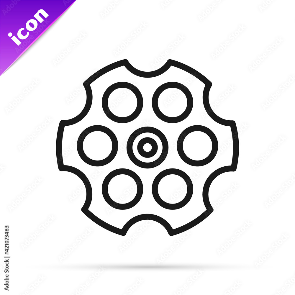 Revolver Cylinder Vector