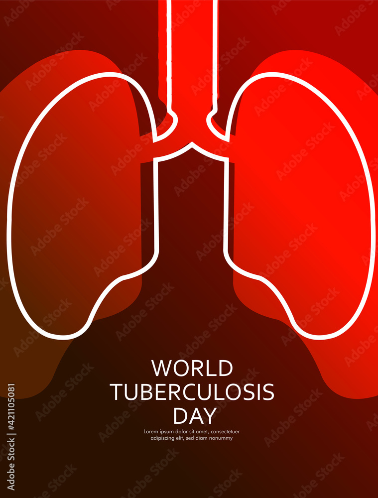 Vector illustration of World Tuberculosis Day. Poster and Banner ...