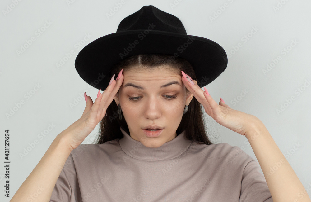 Confused woman - people feeling confusion and chaos. Indecisive ...