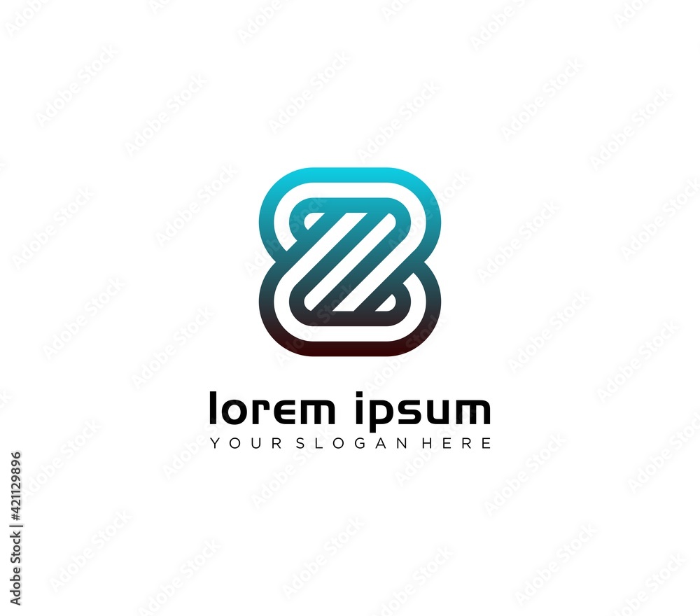 Letter Z line logo design.Creative minimal linear monogram symbol ...