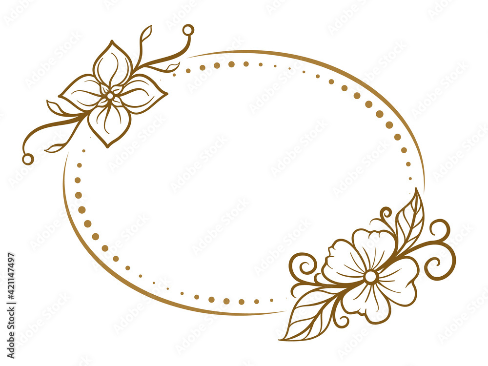 Vertical Oval Frame Clipart