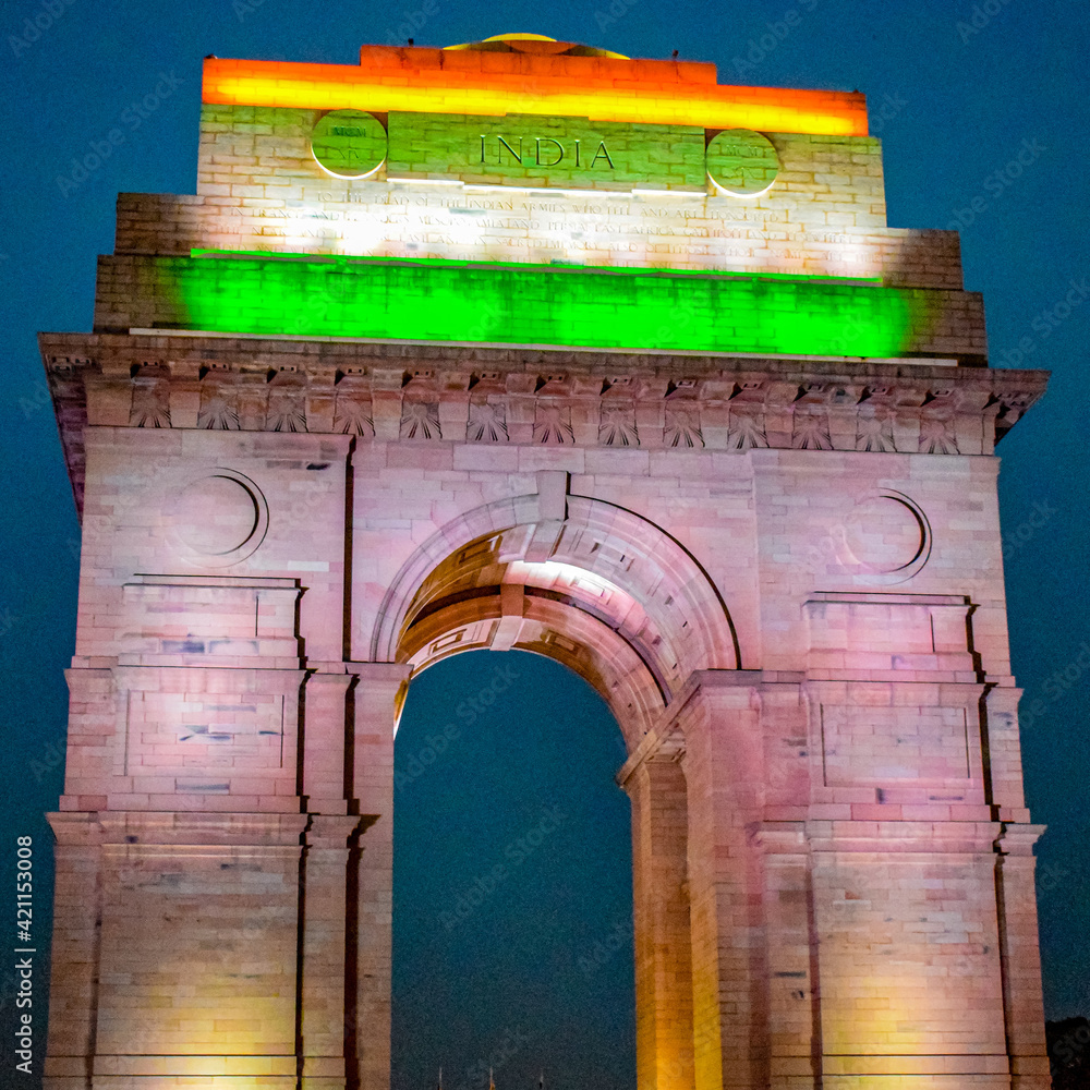 Foto de Evening View Of India Gate In Delhi India, India Gate View With ...