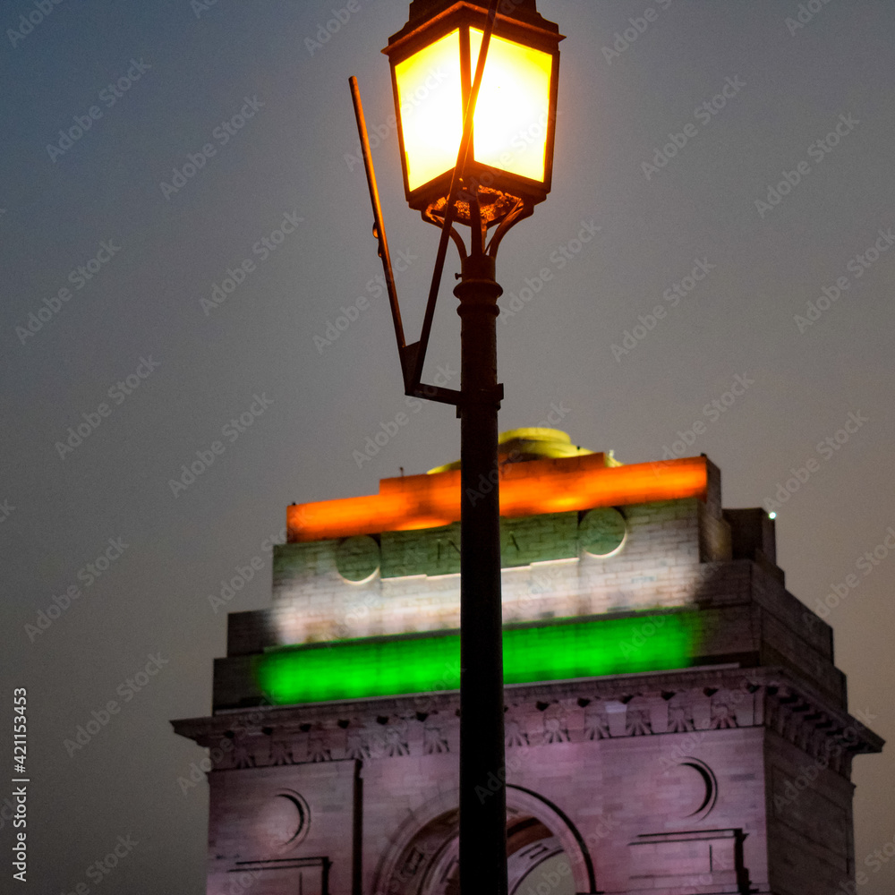 Foto de Evening View Of India Gate In Delhi India, India Gate View With ...