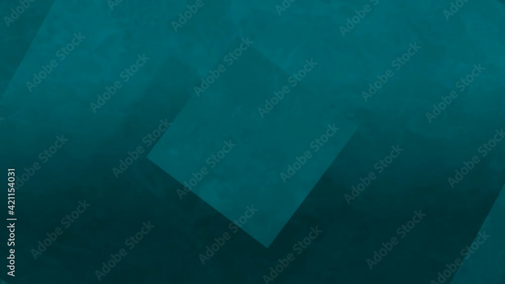 Abstract animation of teal rectangle shapes on an organic gradient ...