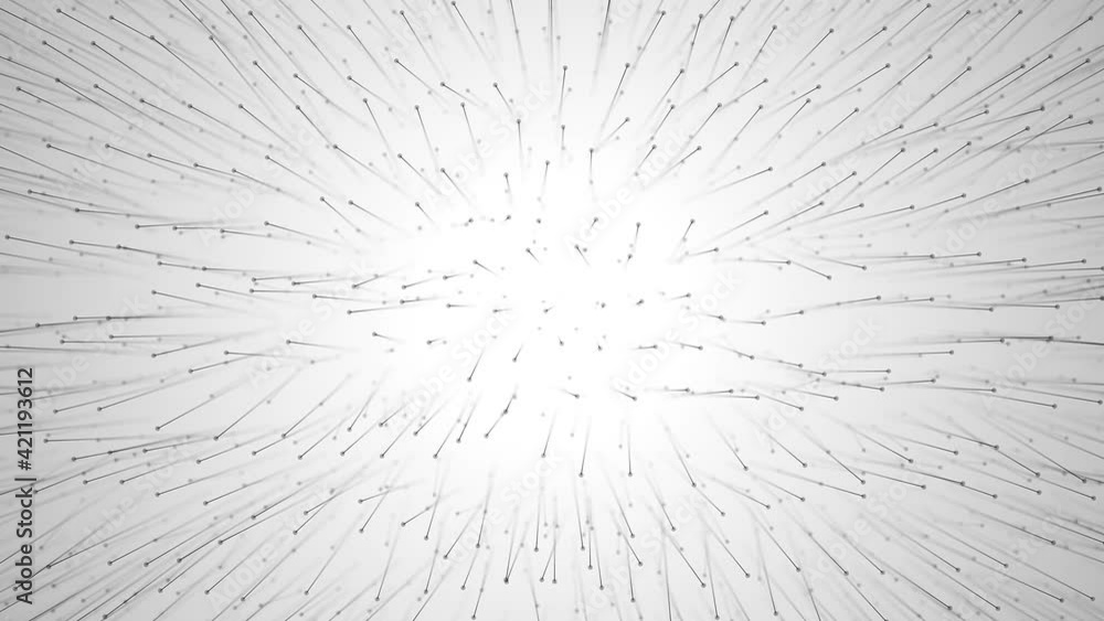 Abstract Technology Background With Pinhead Patterns Looping/ 4k ...