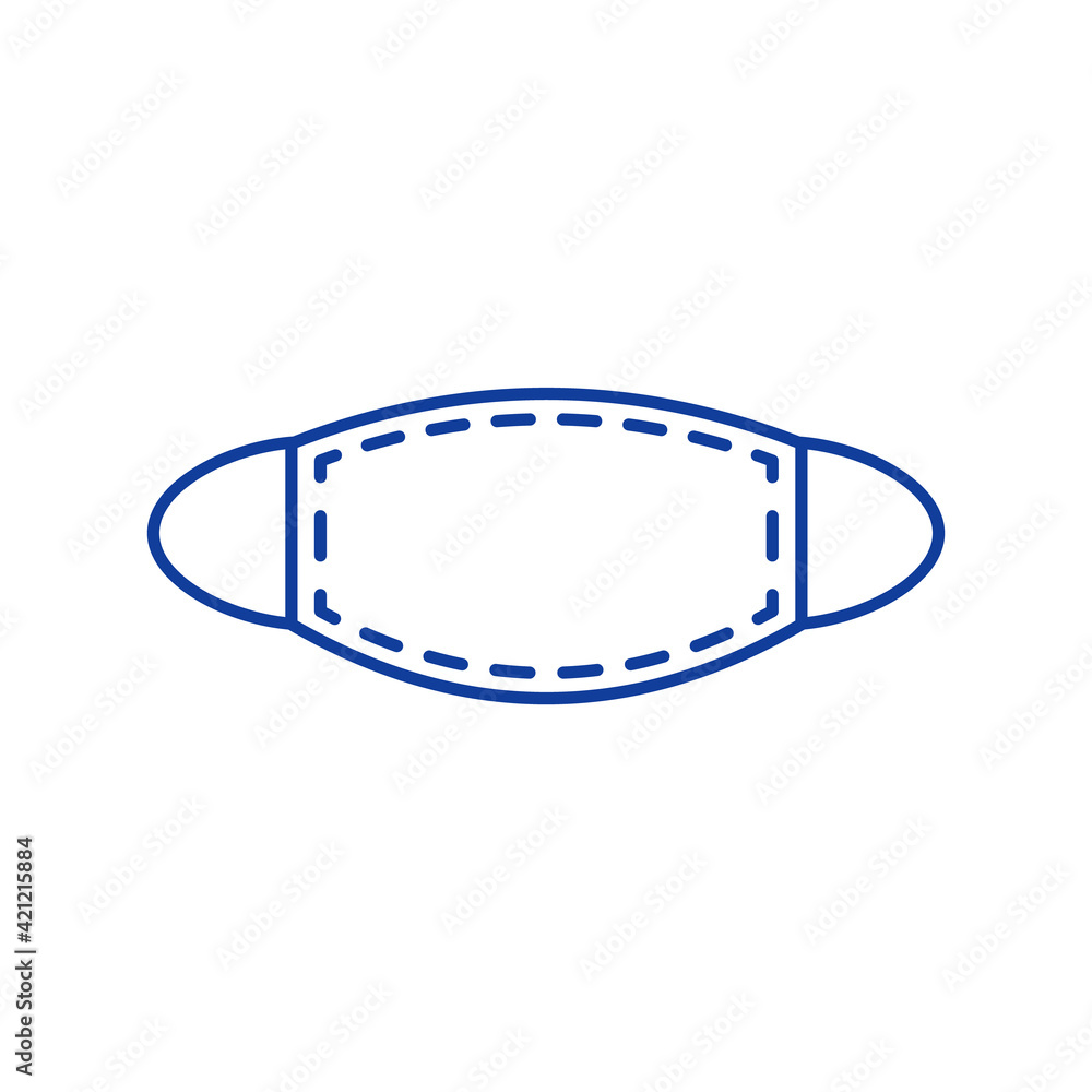 Face mask RGB color icon. Providing protection for nose and mouth ...