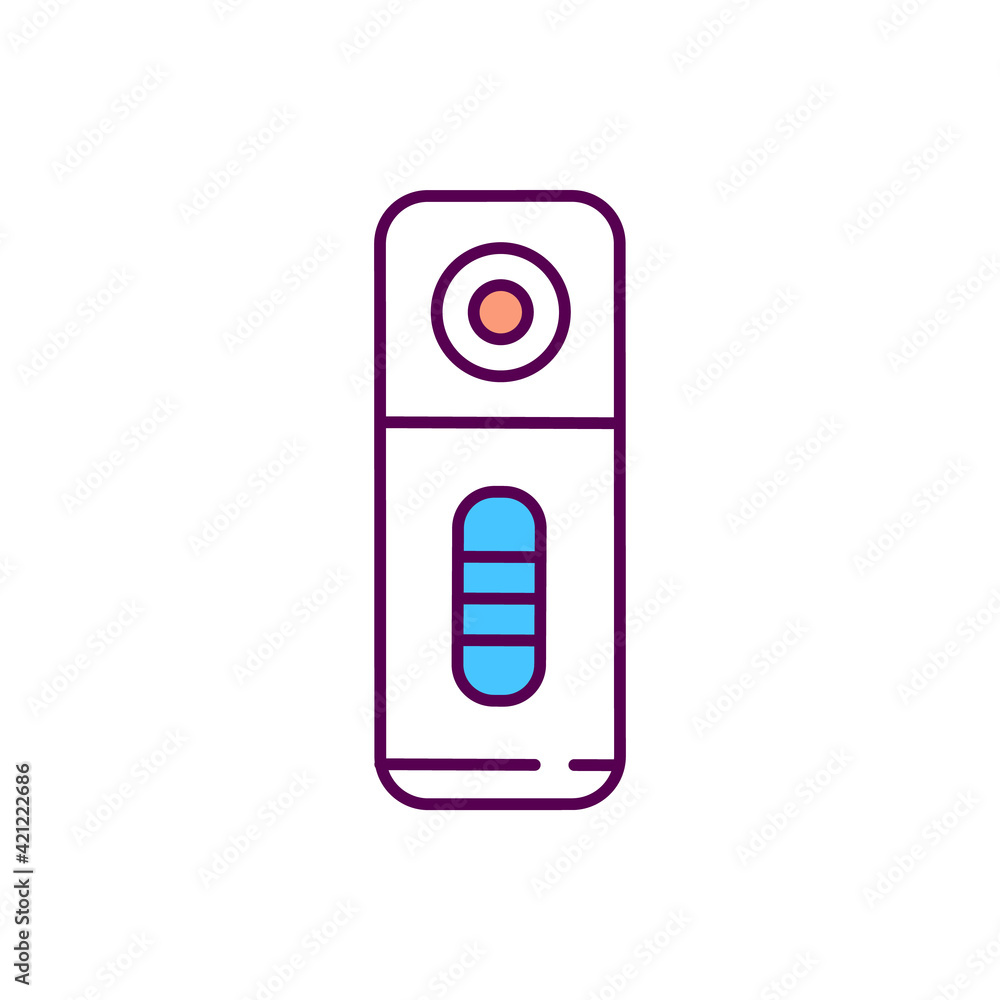 Antigen tests RGB color icon. Home testing. Easy-to-use assays. Rapid ...