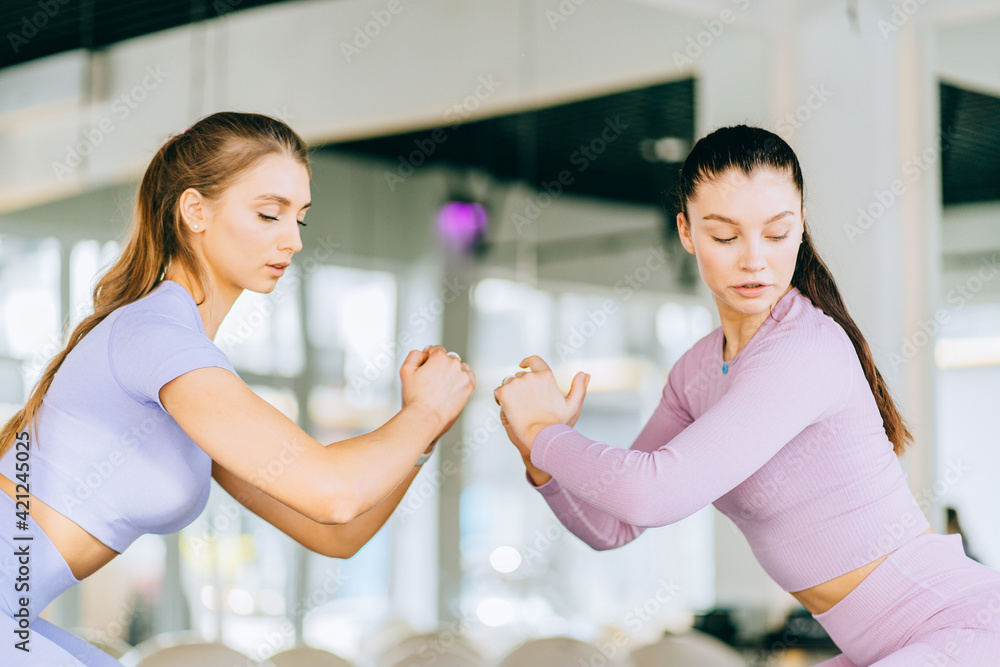 Two People Working Out Together