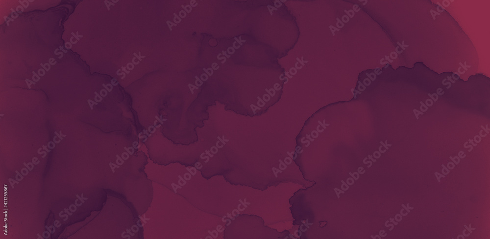 Red Wine Splash. Watercolor Maroon Template. Modern Burgundy Banner ...