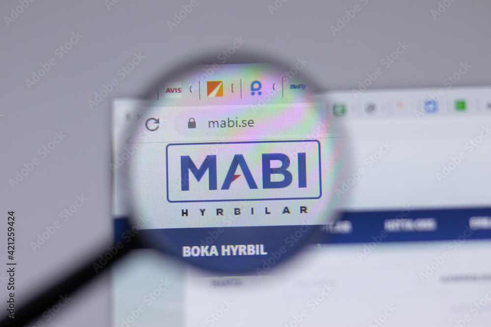 New York, USA - 18 March 2021: MABI Sverige company logo icon on ...