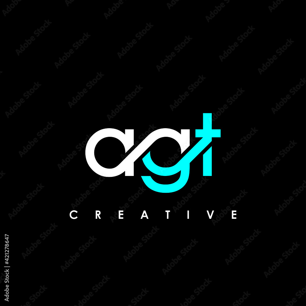 AGT Letter Initial Logo Design Template Vector Illustration Stock ...