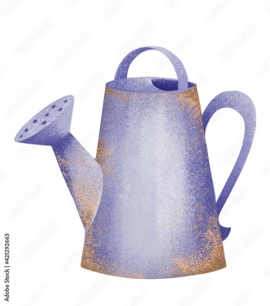 Vintage Watering Can Clip Art