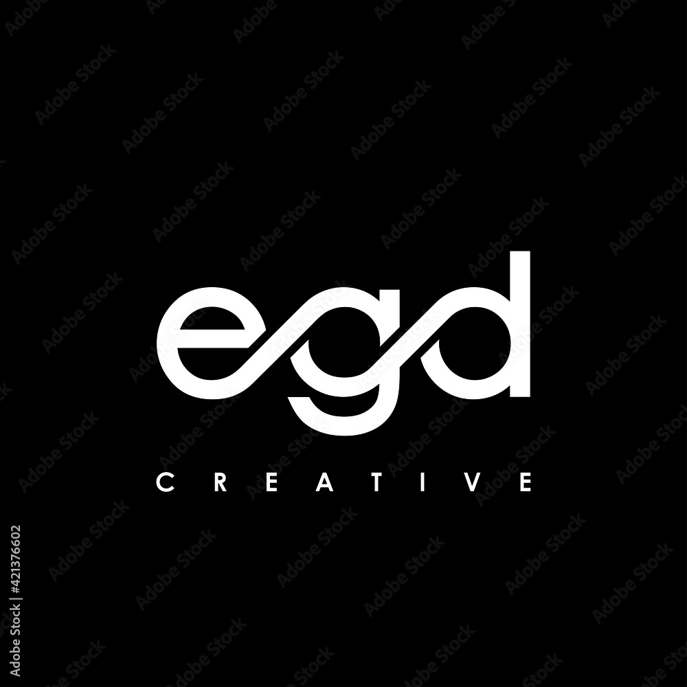 EGD Letter Initial Logo Design Template Vector Illustration Stock ...