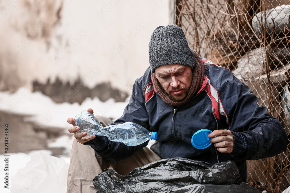 Poor Homeless Man