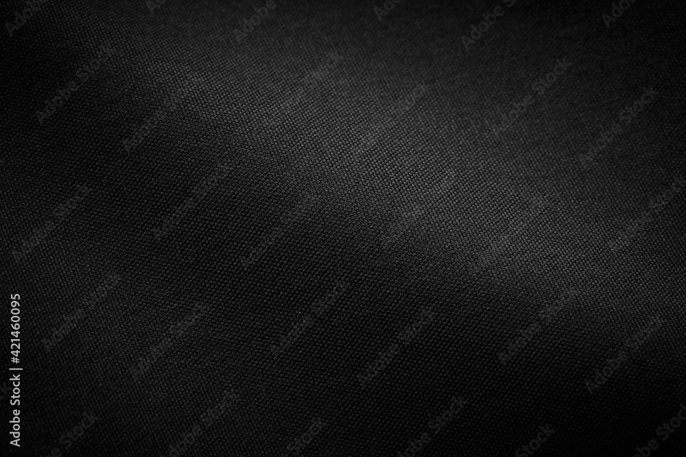 Black Canvas Polyester texture synthetical for background. Black fabric ...