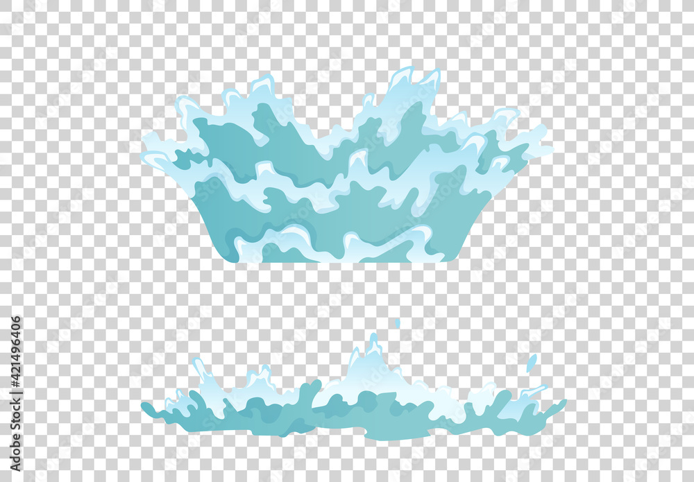 Dripping water special effect fx animation frames sprite sheet. Clear ...