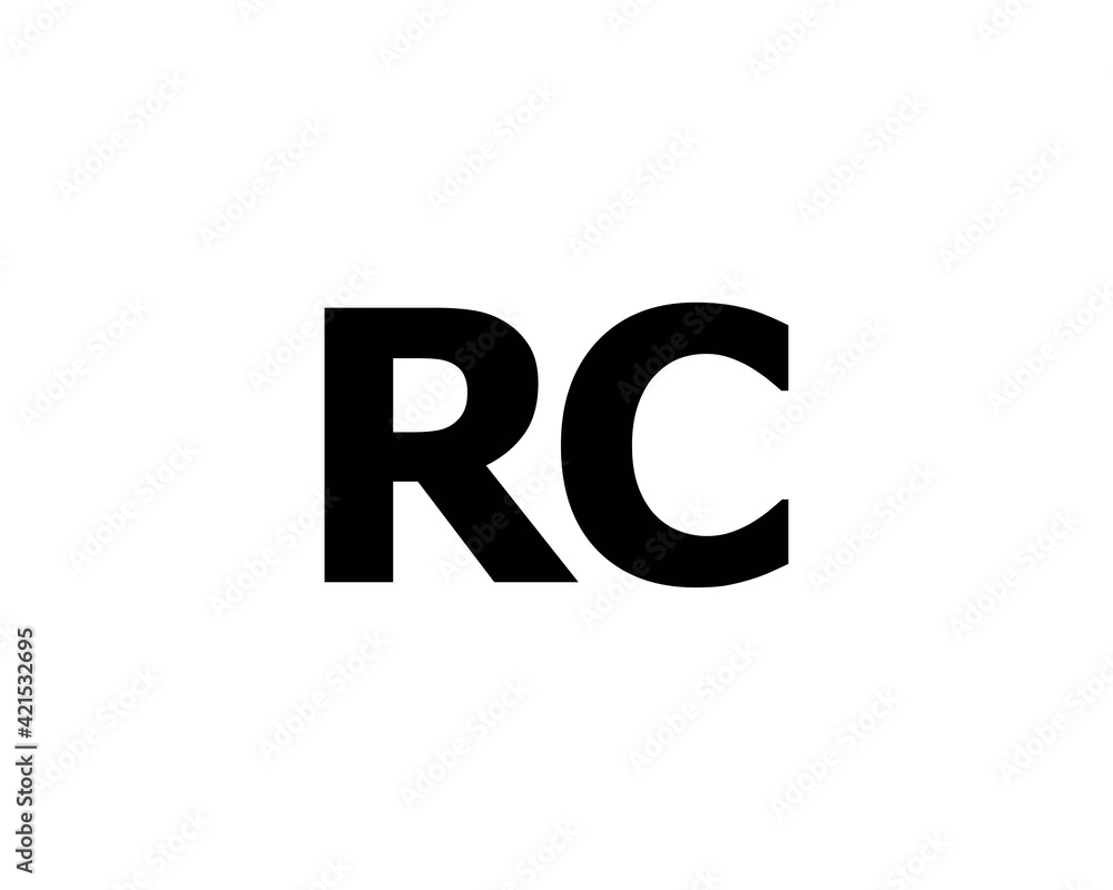 RC CR letter logo design vector template Stock Vector | Adobe Stock
