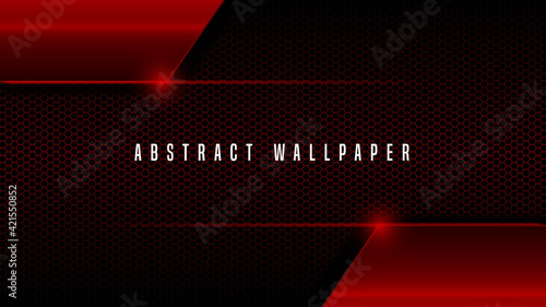 Abstract Red Wallpaper, Techno Wallpaper. Red and Black wallpaper Stock ...