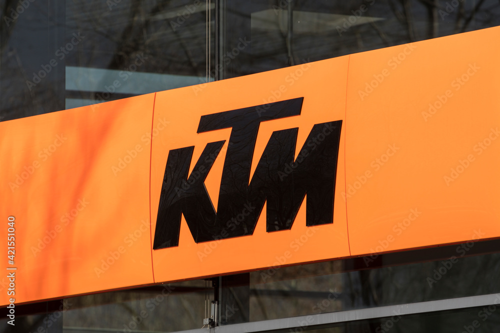 Signage at KTM dealership building Stock Photo | Adobe Stock