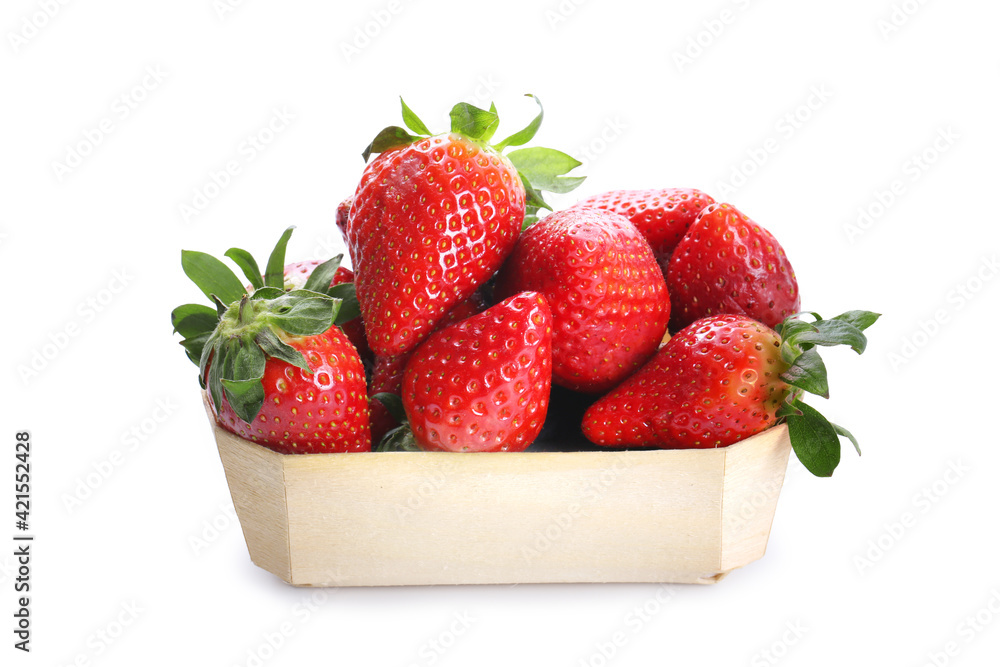 Poster barquette de fraises sur fond blanc – Wall Art | UkPosters