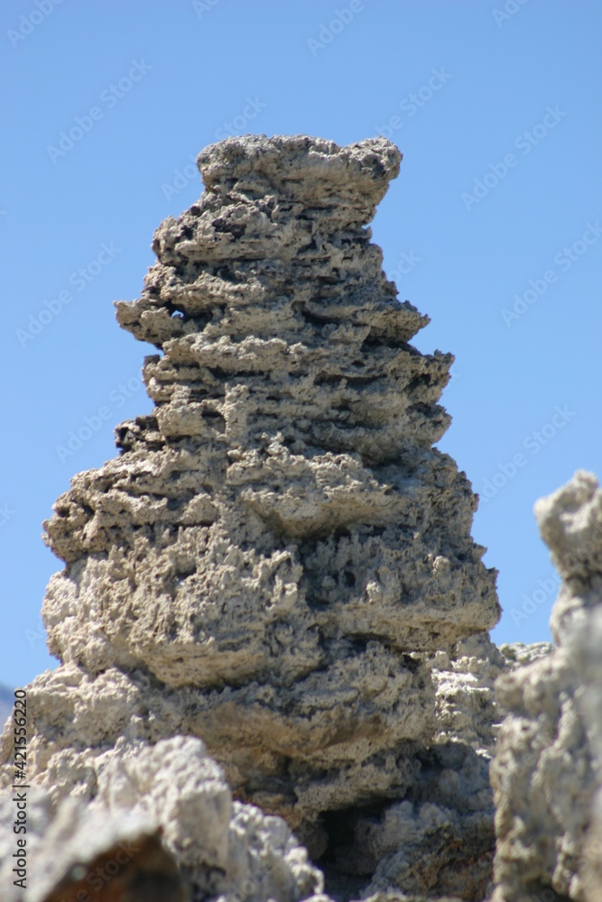 Tufa Volcanic Column Formation in Mono Lake, California, in the Owens ...