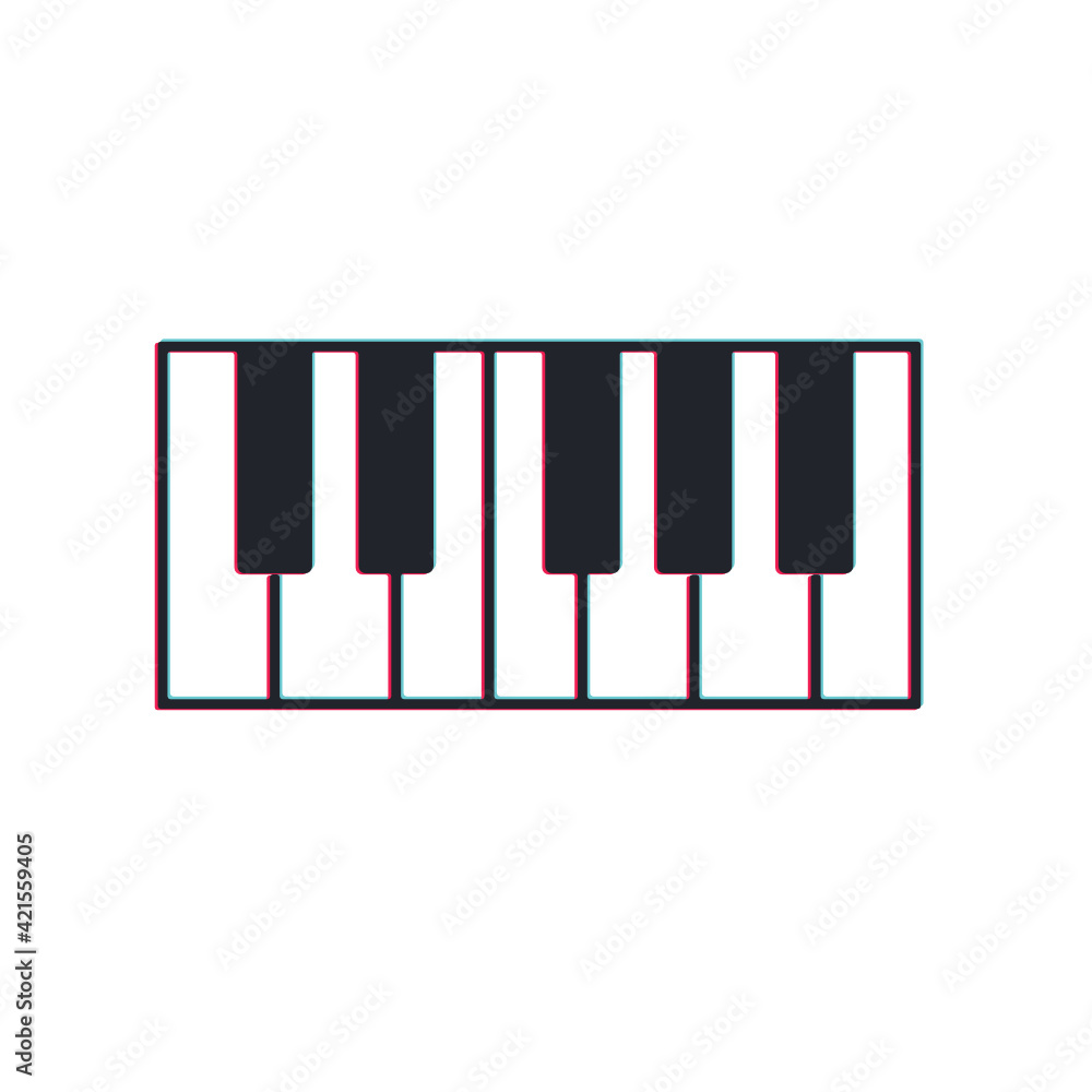 piano keys vector illustration Stock Vector | Adobe Stock