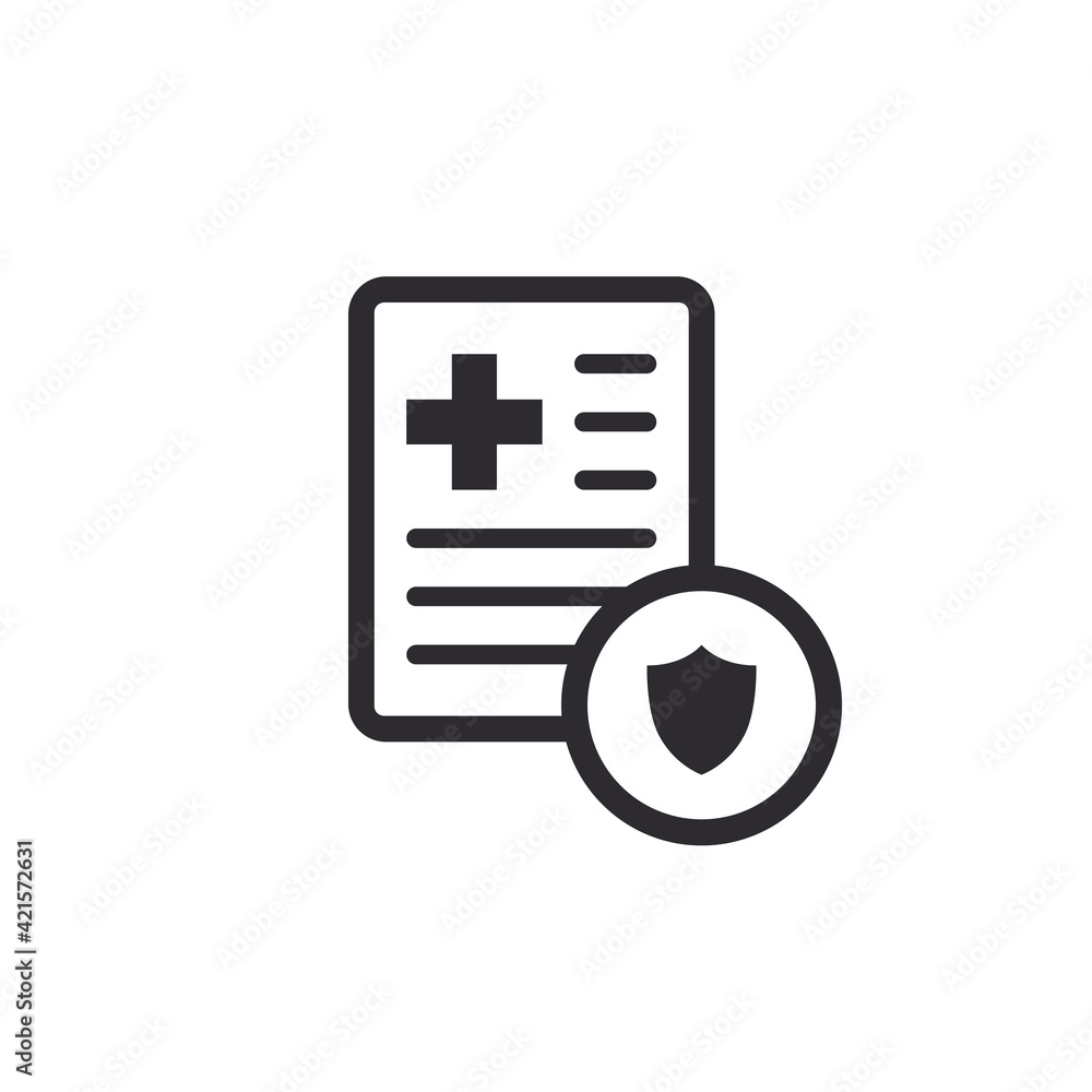 Medical card. Medical insurance. Medical record. File access. Document ...