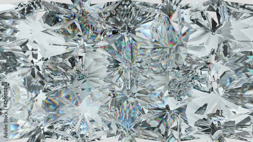 kaleidoscope abstraction rotating sparkling shiny glass texture ...