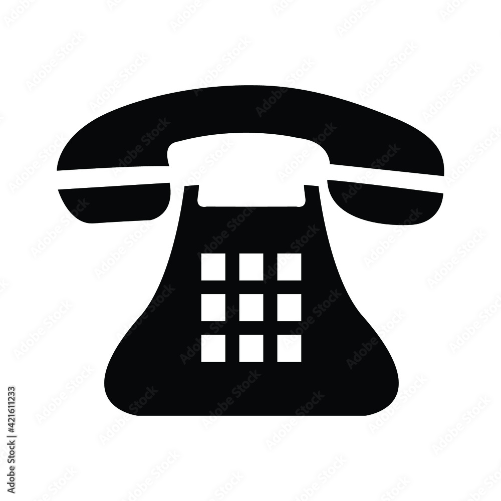telephone icon vector illustration Stock Vector | Adobe Stock