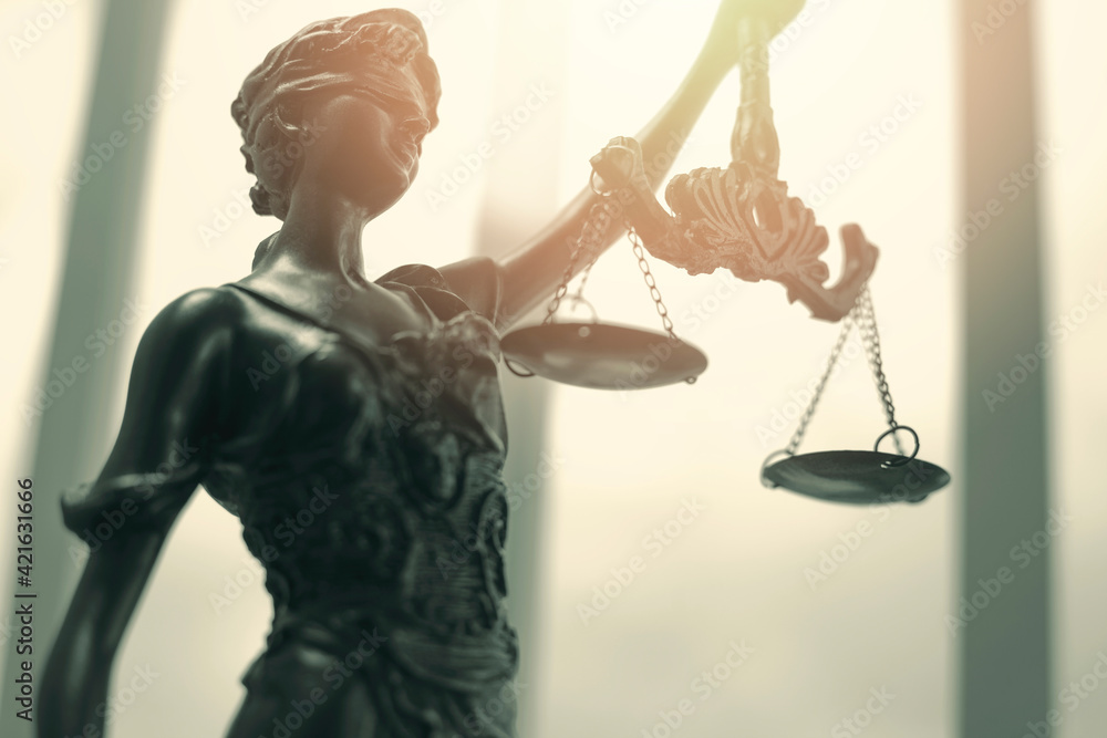 The Statue of Justice symbol, legal law concept image Stock Photo ...