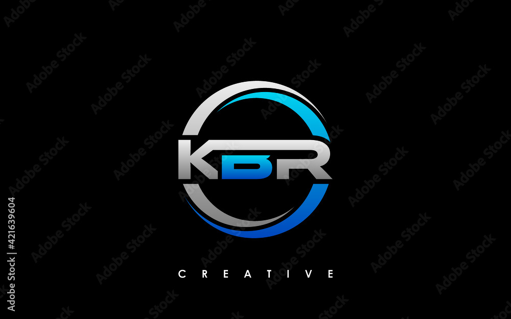 KBR Letter Initial Logo Design Template Vector Illustration Stock ...