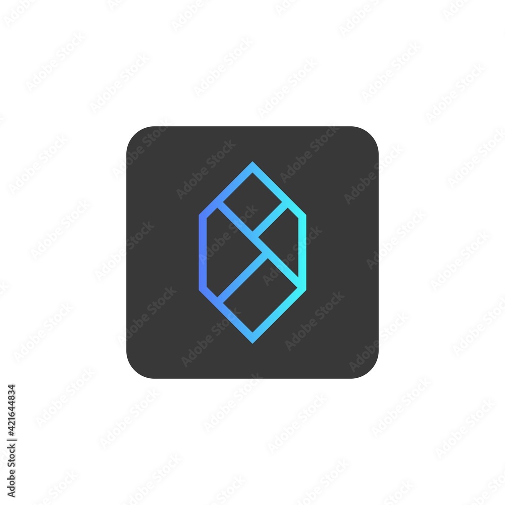 Graphic Diamond Logo Stock Vector | Adobe Stock