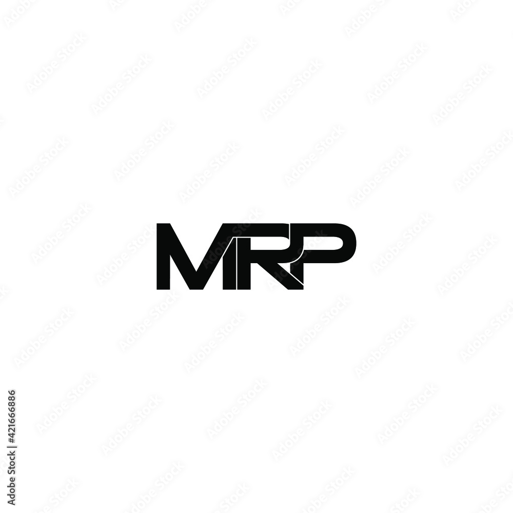 mrp letter original monogram logo design Stock Vector | Adobe Stock
