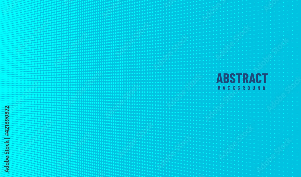 Abstract light blue dotted pattern perspective background. Modern and ...