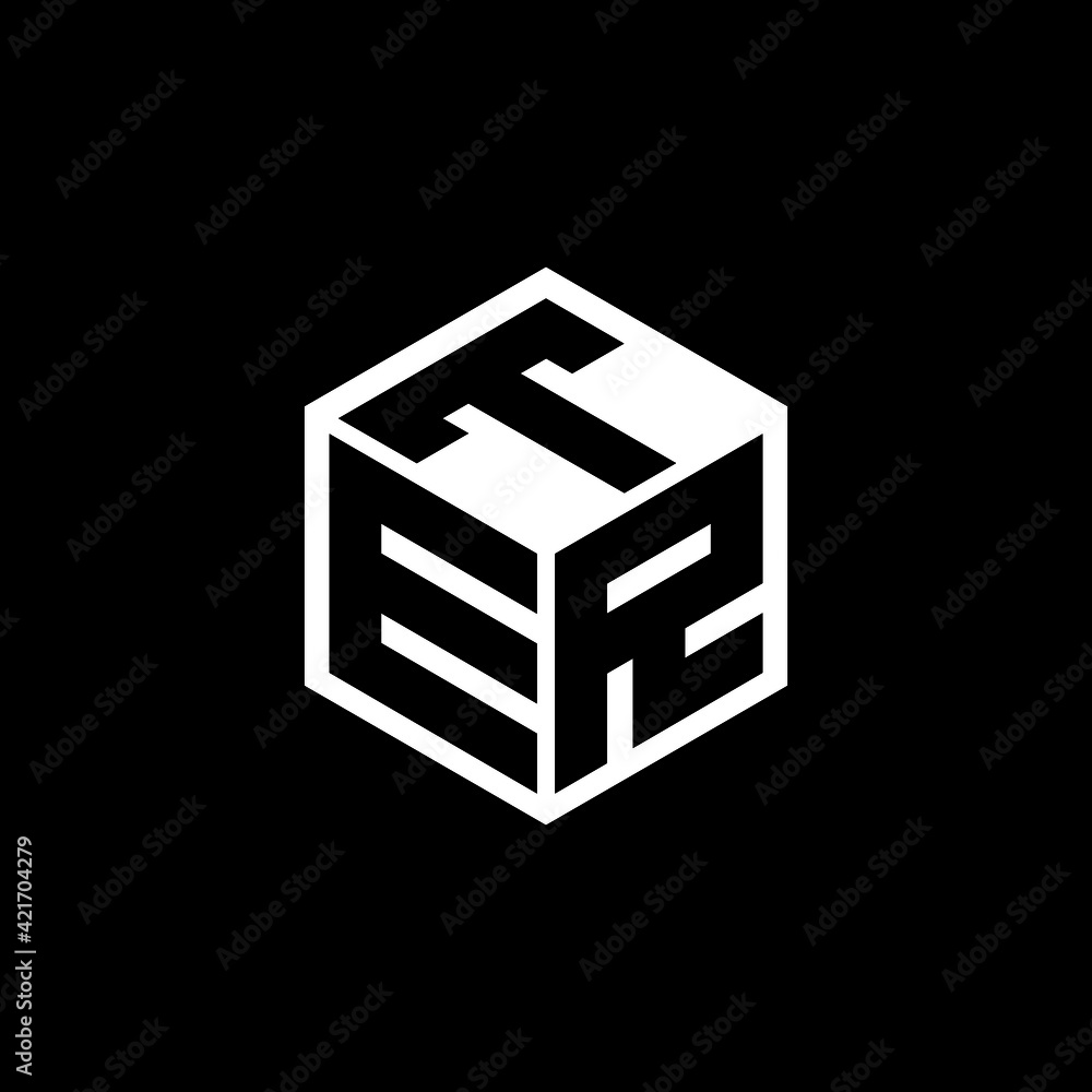 Stockvector ERT letter logo design with black background in illustrator ...