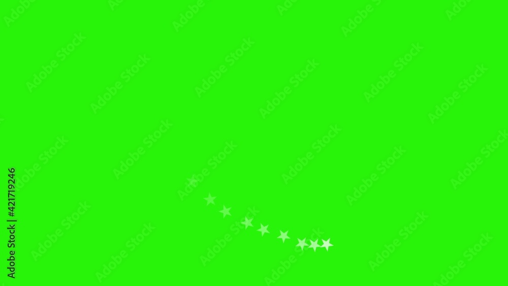 Short line and shapes animation effects elements on green screen chroma ...