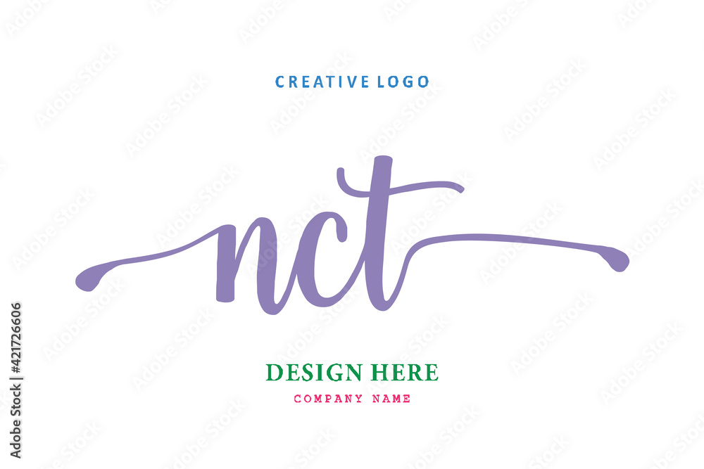 NCT lettering logo is simple, easy to understand and authoritative ...