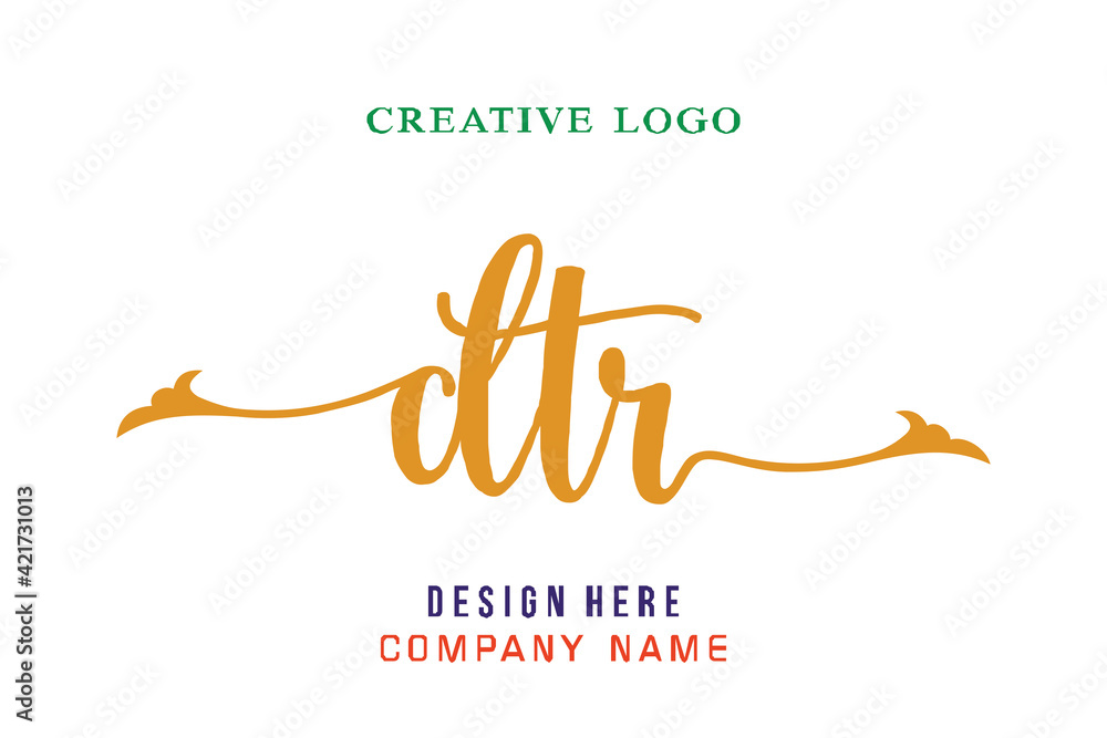 DTR lettering logo is simple, easy to understand and authoritative ...
