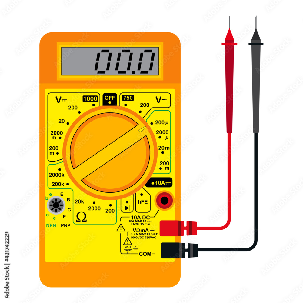 Multimeter Stock Vector | Adobe Stock