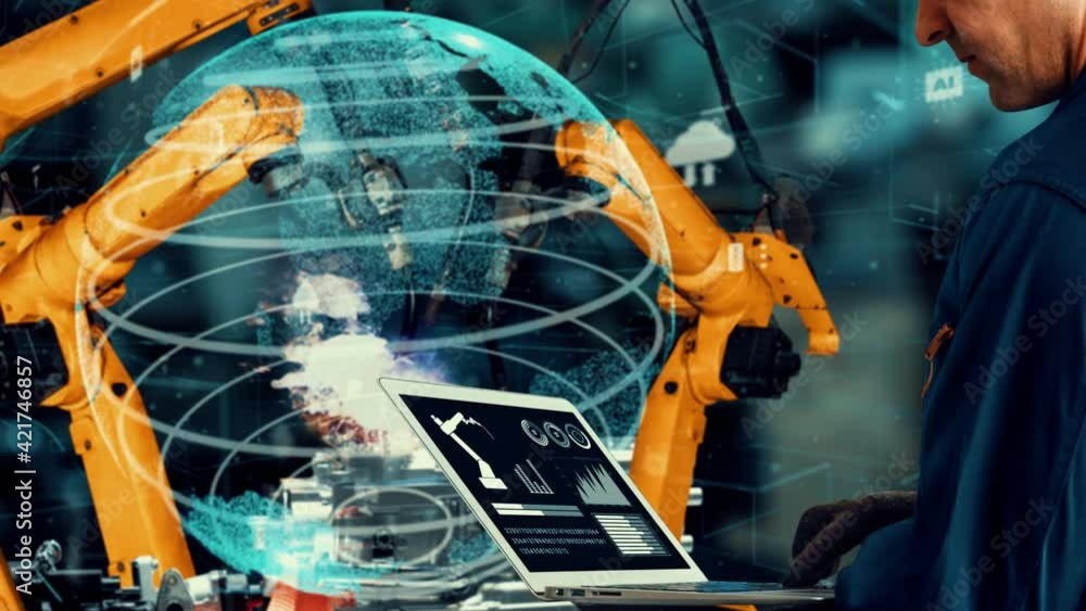 Smart industry robot arms modernization for innovative factory ...