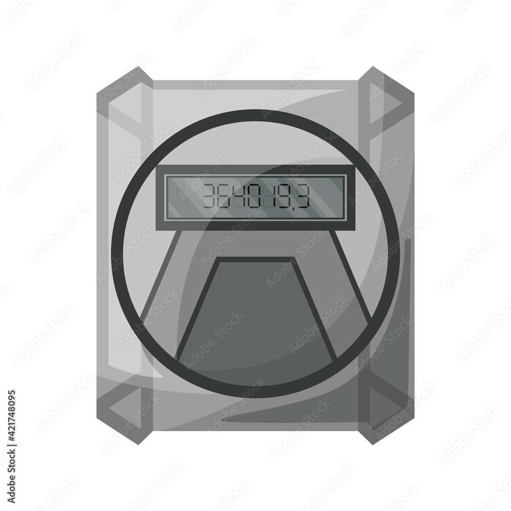 Meter counter. Electric power measurement. Electricity meter to record ...