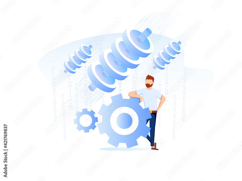 Information collection and analysis abstract concept vector ...