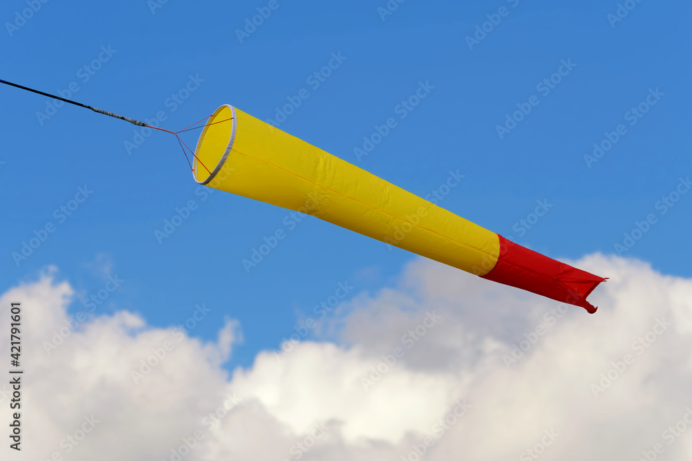 Windsack im Sturm Stock Photo | Adobe Stock