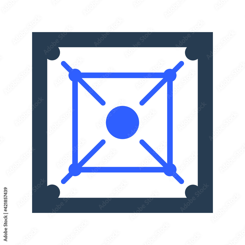 Carrom board icon Stock Vector | Adobe Stock