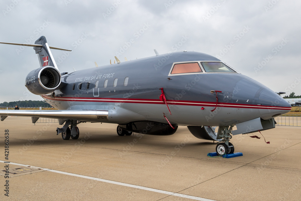 Royal Danish Air Force Bombardier CL604 Challenger plane on the tarmac ...