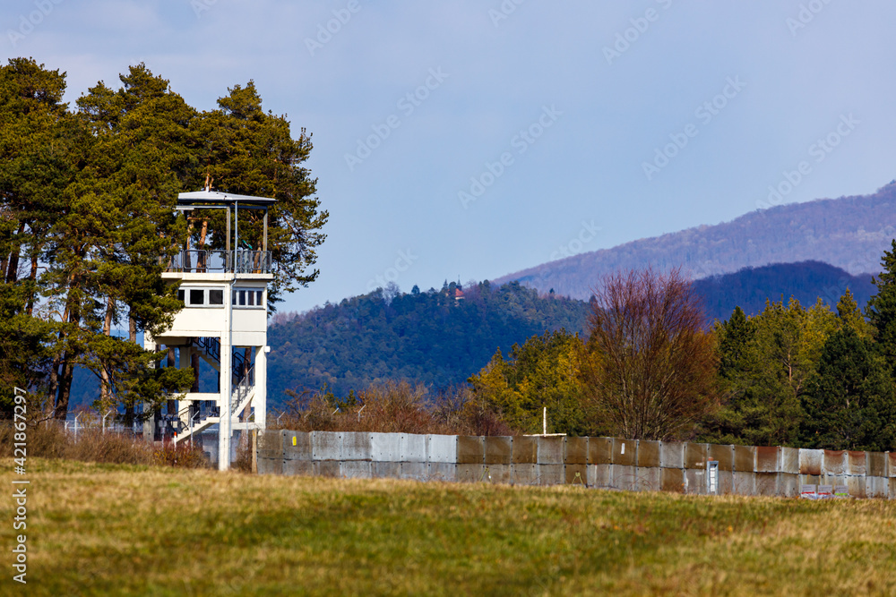 The monument of the German Border Point Alpha Stock Photo | Adobe Stock