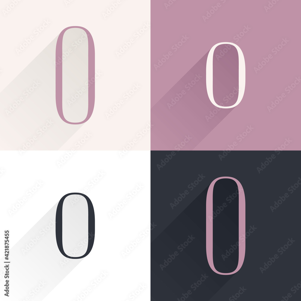 O letter condensed serif font set. Stock Vector | Adobe Stock